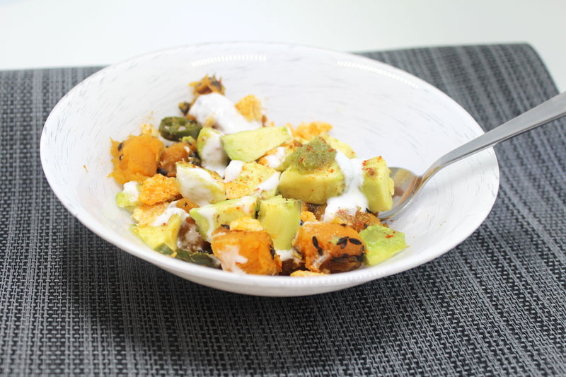Avocado Butternut Squash Chaat/Snack – wholegreens